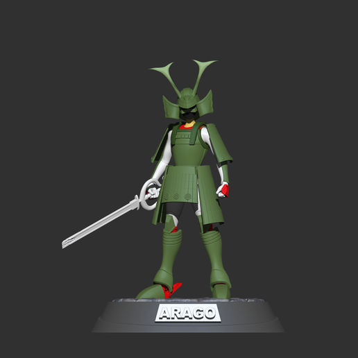 🗡️ YOROIDEN SAMURAI TROOPERS - ARAGO BASIC・ 3D File for 3D printing・Cults