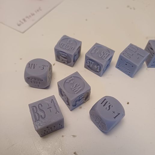 🎲 Astra Militarum Ordering Dice・ STL File for 3D printing・Cults
