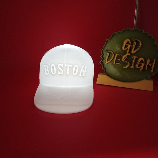 Archivo STL Boston Red Sox 3D BASEBALL CAP LIGHT ⚾ ・Modelo de impresora ...