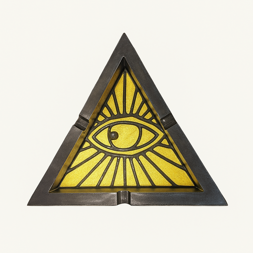 👁️ Cendrier Illuminati Eye Triangle - Symbole occulte imprimé en 3D ...