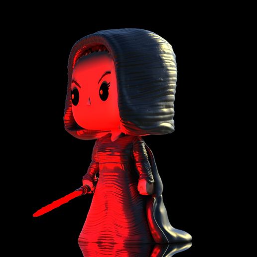 STL file FUNKO REY DARK Star Wars ⭐ ・3D printer design to download・Cults