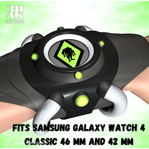 ⌚ Ben 10000 Omnitrix - Samsung Galaxy Watch 4 Classic 3D Print Model ...