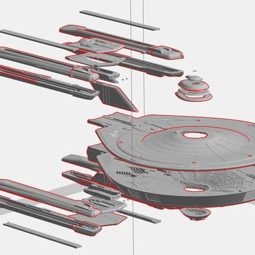 ⭐ Constellation Class KIT・ 3D File for 3D printing・Cults