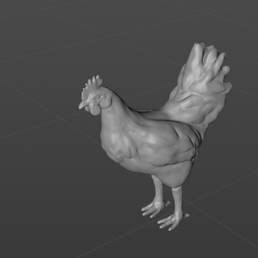 🐓 Digital 3D model of a rooster・ STL File for 3D printing・Cults