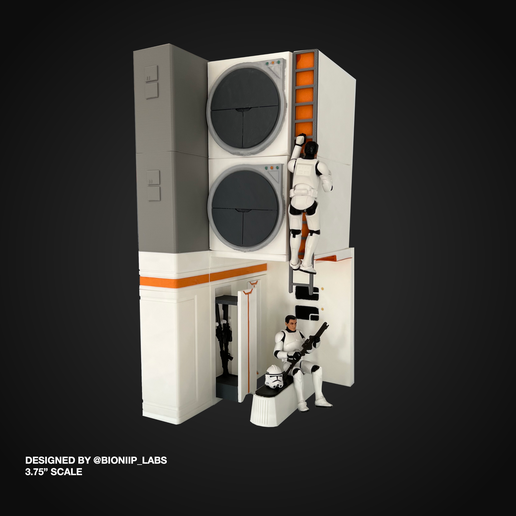Kamino Clone Trooper Barracks 3.75" Scale・ STL File for 3D printing・Cults