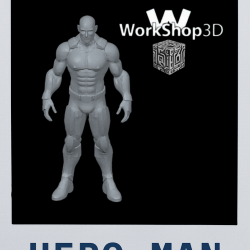 👨 HERO MAN – Printable Superhero Base Model・ STL File for 3D printing・Cults
