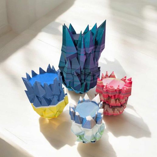 🔮 Crystal Display stands, Flush Objects・ STL File for 3D printing・Cults