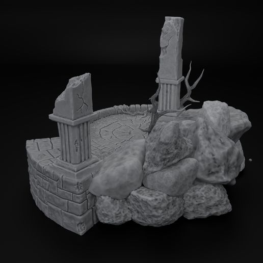 STL file fantasy ruins platform for wargames 🎲 ・3D printing design to ...