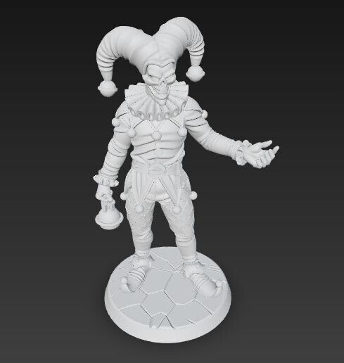 😀 Grinning Fear – 3D Printable Deadly Jester Figure Model・ STL File for ...