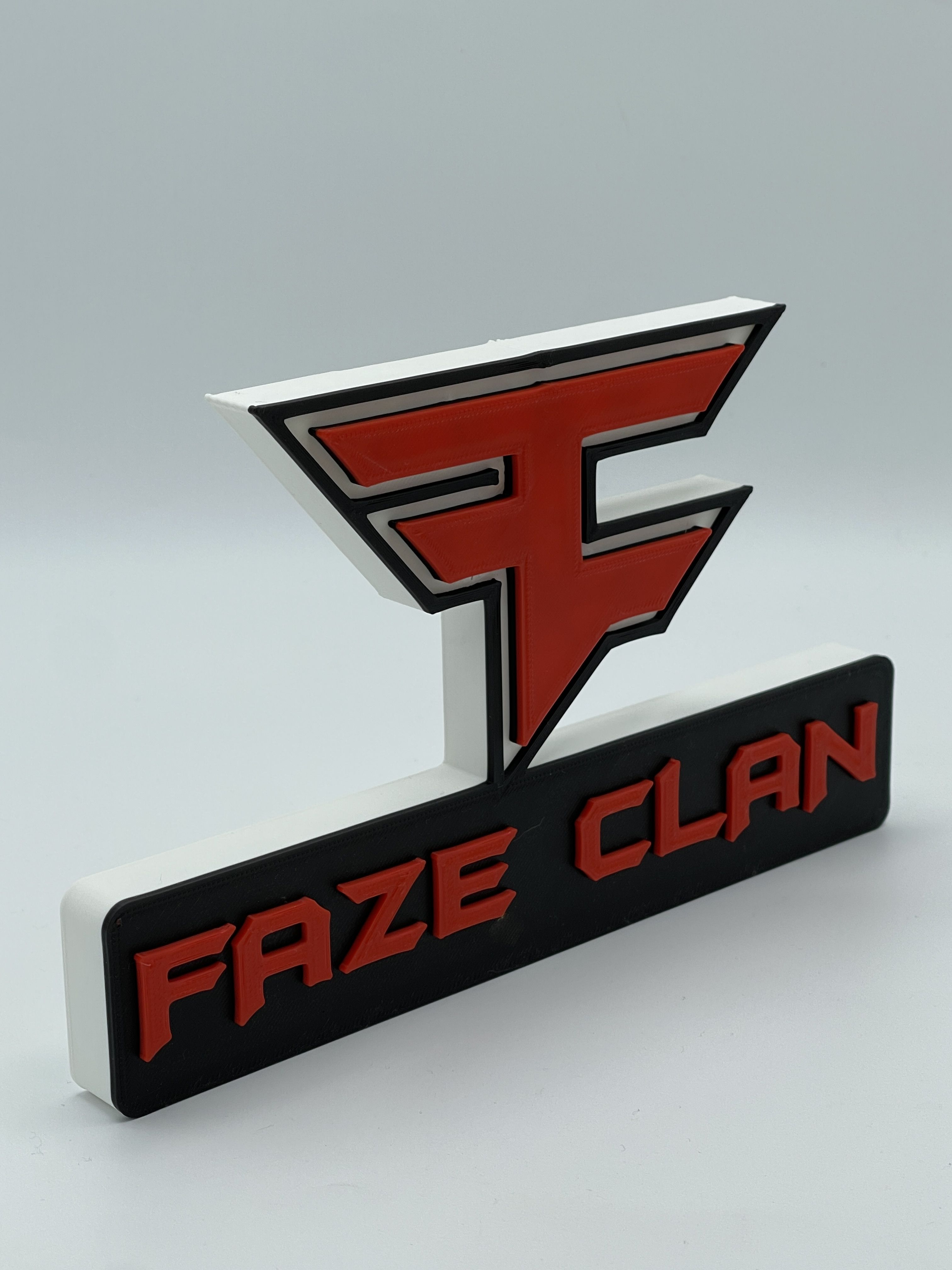 STL-Datei FAZE CLAN FAN LOGO KUNST・Modell für 3D-Drucker zum Herunterladen・Cults