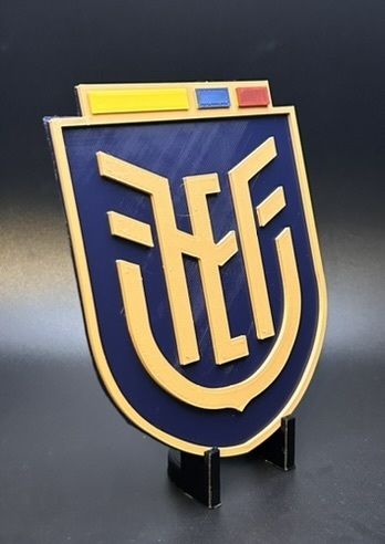 Free STL file Ecuador FEF logo AXM 🇪🇨 ・Model to download and 3D print・Cults
