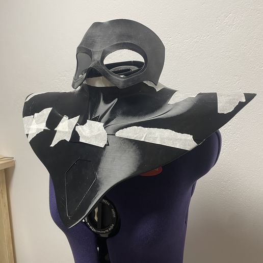 🦸 Blonde Blazer Mask + armor collar・3D Print with the Bambulab p1S 3D ...