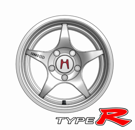STL file 1/18 TYPE R WHEELS / RIM /VW /OPEL / BMW / MERCEDES / FORD ...