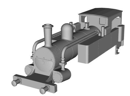 🛤️ Metropolitan Railway A class 4-4-0T loco 1/148 scale・ 3D File for 3D ...