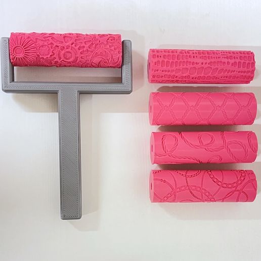 STL file Texture Roller - Pattern Set 4 🛠️ ・3D printer design to ...