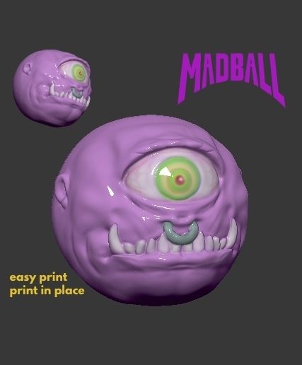 STL file MADBALLS MADBALL CYCLOPEBALL . NEW MODEL 🆕 (OBJ)・3D printer ...