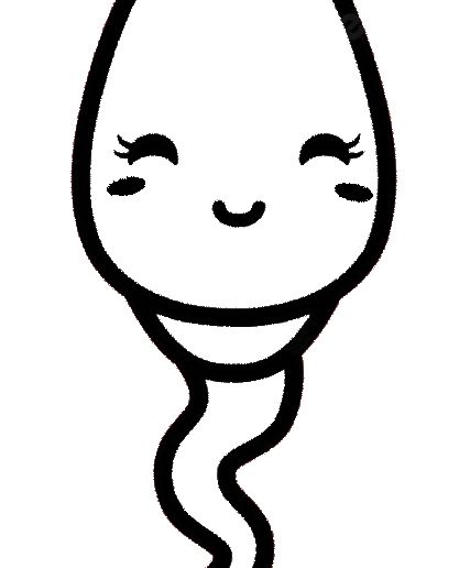 funny sperm drawing