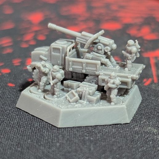 🔫 BattleTech Motorised Field Gun Infantry・Free STL File for 3D printing ...