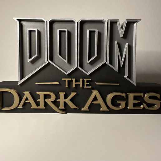 🎨 Doom: The Dark Ages logo・ 3D File for 3D printing・Cults