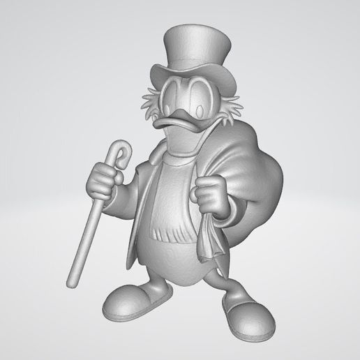 🎄 Scrooge McDuck Model - Mickey's Christmas Carol (Ending)・ STL File ...