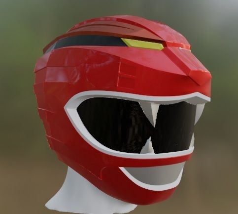 🪖 Helmet power ranger red wildforce・ STL File for 3D printing・Cults