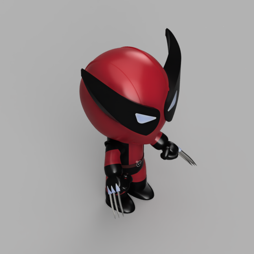 STL file Marvel Comics Mini Wolverinepool (Wade Wilson) 👾 ・3D printer ...