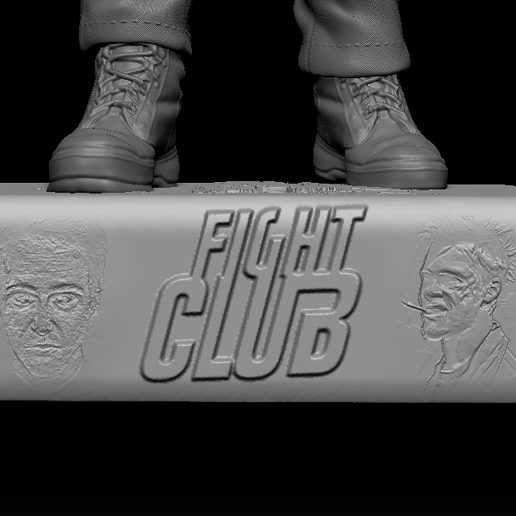 🎬 Tyler Durden Brad Pitt Fight Club 3D sculpt figure rapa_studios・ STL ...
