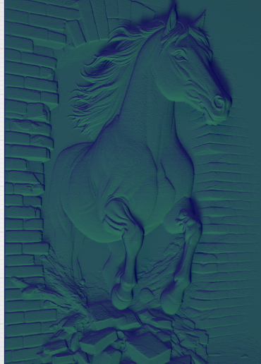 🐎 Horse Wall Breakout Relief STL | 3D Horse Head Emerging from Wall ...