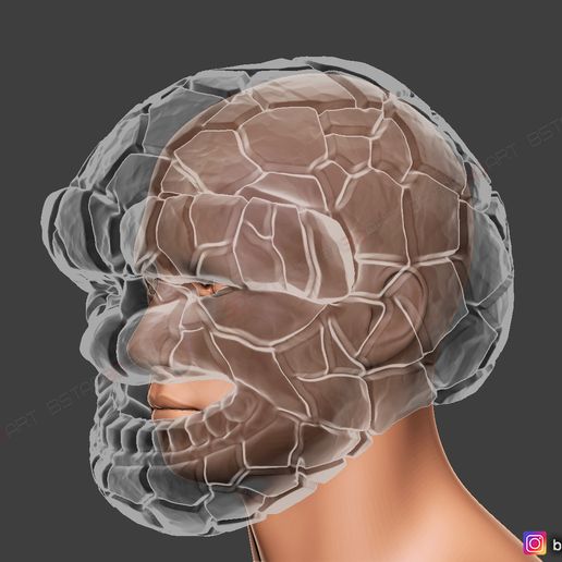 🦾 The Thing Mask - Fantastic Four - Marvel Hemet・ STL File for ・Cults