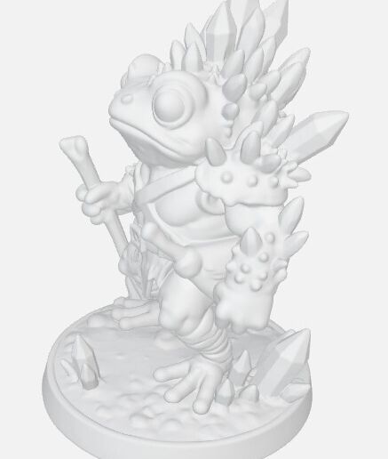 🔮 crystal frog - DnD enemy・ OBJ File for 3D printing・Cults