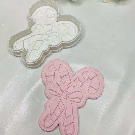 STL file Candy cane Cookie Cutter and Cutter 🍬 ・3D printing model to ...