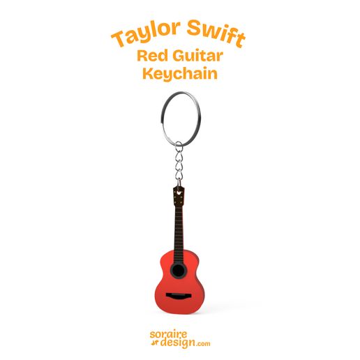 🎸 Taylor Swift Red guitar Keychain・ STL File for 3D printing・Cults