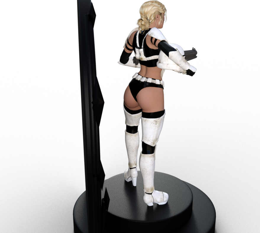 Download Stl File Storm Trooper Girl Sexy Star Wars • 3d Print Template