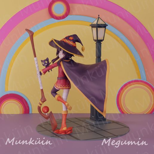 🪄 Megumin・ 3D File for 3D printing・Cults