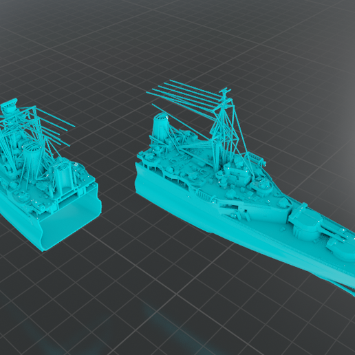 🚢 HMS HOOD ship model・ STL File for 3D printing・Cults