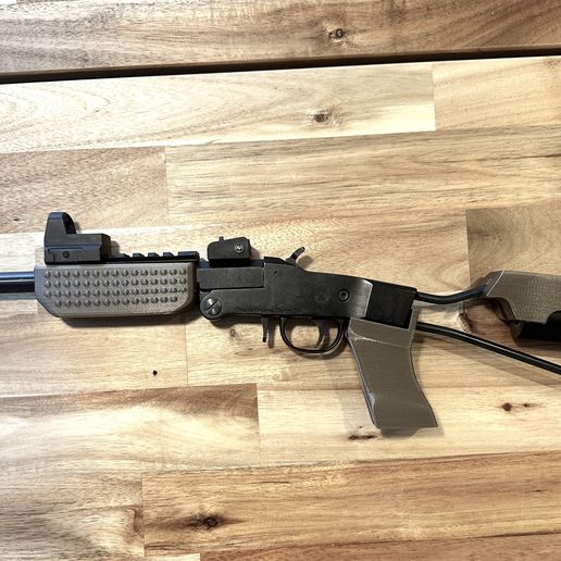 🦡 Little Badger grip and stock with integrated moderator holder・ STL ...