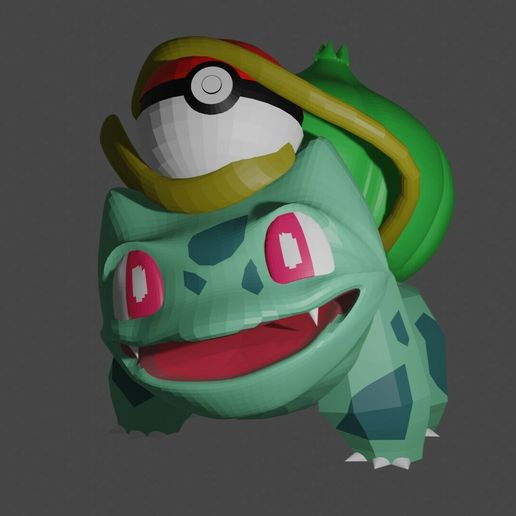 Archivo 3D Bulbasaur y Pokebola 🐉 ・Modelo para descargar y imprimir en ...
