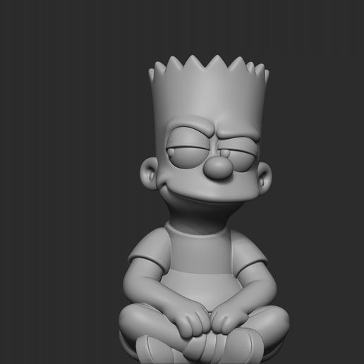 👾 Bart Simpson・Free STL File for 3D printing・Cults
