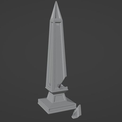 🎲 Obelisk with one missing piece・ STL File for 3D printing・Cults