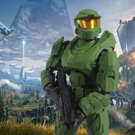 😇 Halo MkV Action Figure - Master Chief - MODULYR V3・Free 3D File for ...