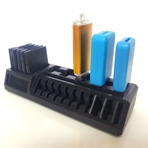 💾 USB SD Card MicroSD holder ORGANIZER OC・Free STL File for 3D printing ...