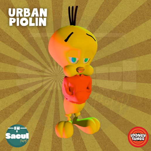 🐦 Piolin urban style / Looney Tunes・ STL File for 3D printing・Cults