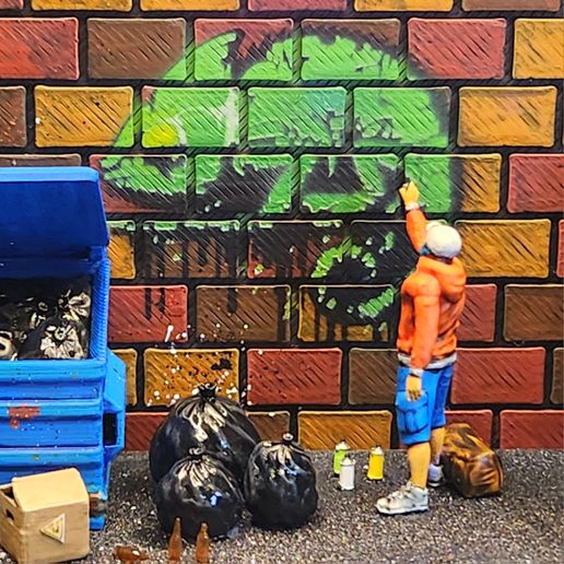 🔙 Mini garage diorama for 1/64 scale diecasts - TONY'S BACK ALLEY・3D ...