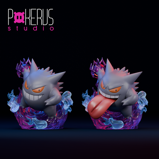 🐉 Gengar Shadow Ball 1/20 Scale・ 3D File for 3D printing・Cults