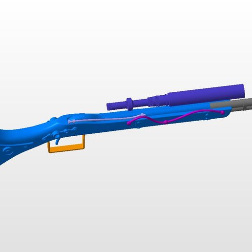 ⭐ Tusken Cycler Rifle from Star Wars・ 3D File for ・Cults