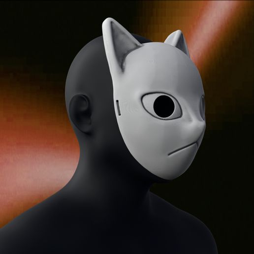 🎭 Tanjiro Mask - Demon Slayer Cosplay・ STL File for 3D printing・Cults