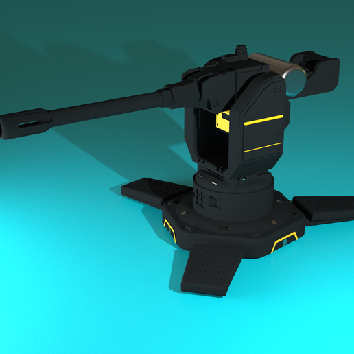 🔫 Cannon Turret Sentry Gun Helldivers 2 Stratagem・ STL File for 3D ...