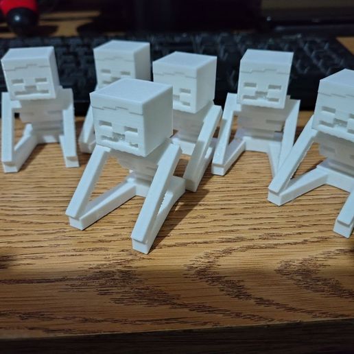 💀 Minecraft Skeleton・3D Print with the Ender 2 Pro 3D printer・Cults