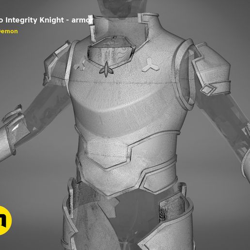 🎬 Kirito’s full size armor - Integrity Knight・ 3D File for ・Cults
