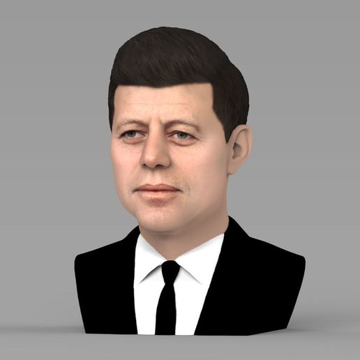 👤 John F. Kennedy bust for full color 3D printing・ 3D File for 3D ...